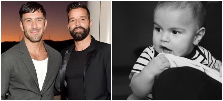 Ricky Martin mostró por primera vez la carita de su hijo Renn ...