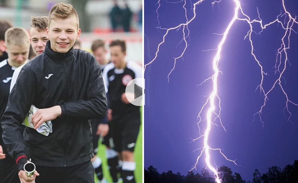 Impactante momento: futbolista fue alcanzado por un rayo | Contexto Tucuman