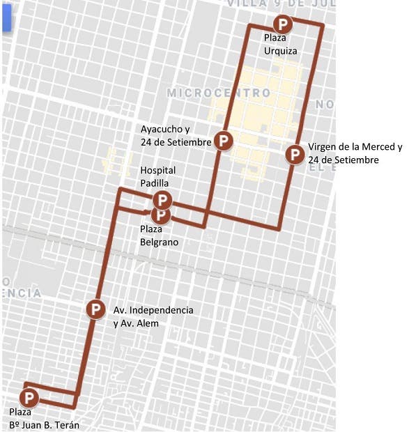 Este es el detalle de los doce circuitos de combis que suplirán a los ...