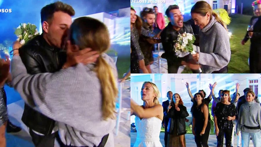 Silvina Luna agarró el ramo en la boda de Sabrina Carballo y Chanchi Estévez en El Hotel de los ...