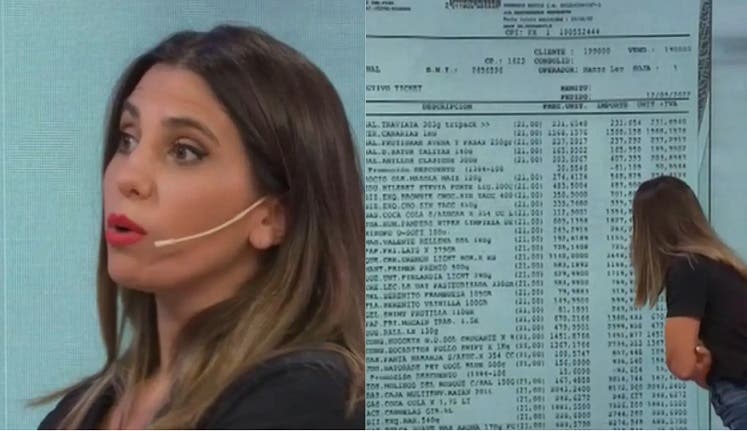 Cinthia gastó más de $ 100 mil en un súper mayorista y mostró el ticket ...