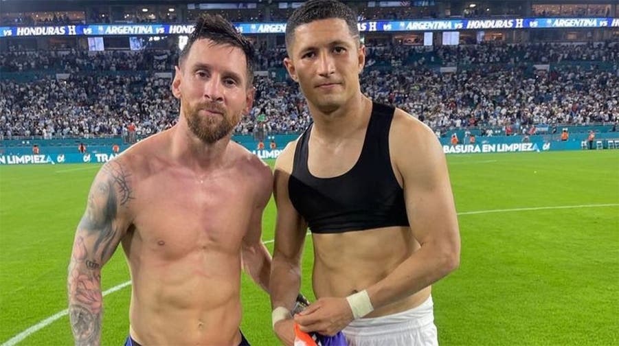 El hondureño que marcó a Messi y se llevó su camiseta reveló la ...