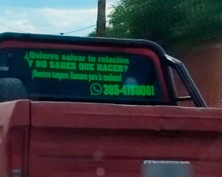 Fletero o genio del marketing: plasmó una ingeniosa frase promocional ...