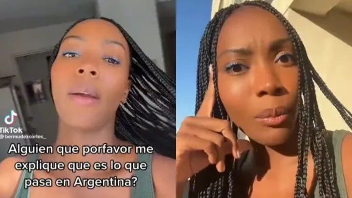 Influencer colombiana sorprendida: "¿No se dan cuenta los argentinos el ...