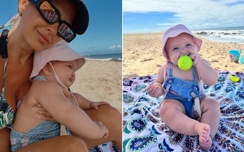 La beba de Isabel Macedo posó con un enterito de jean y generó ternura ...