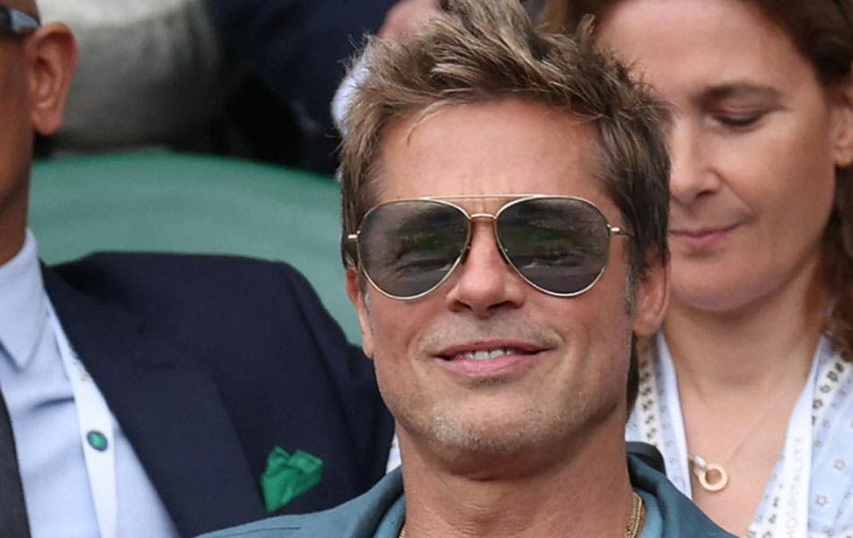 El look de Brad Pitt en la final de Wimbledon del que habla el mundo ...