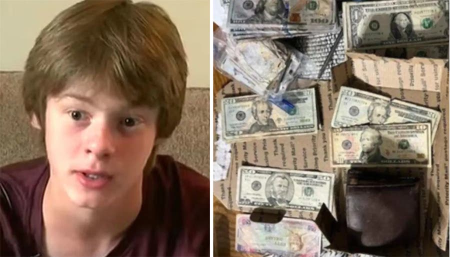 Encontró una billetera repleta con dólares mientras pescaba, buscó a su ...