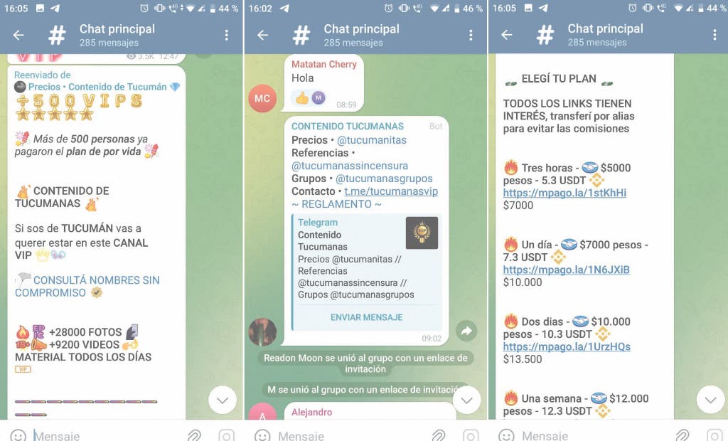Una joven víctima de abuso descubrió un grupo de Telegram integrado por ...