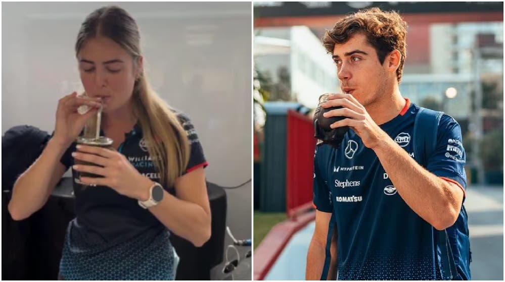 Franco Colapinto, influencer del mate: desde Williams Racing publicaron ...