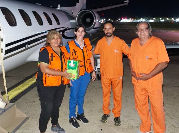 Ante una emergencia el avión sanitario trajo medicamentos para una ...